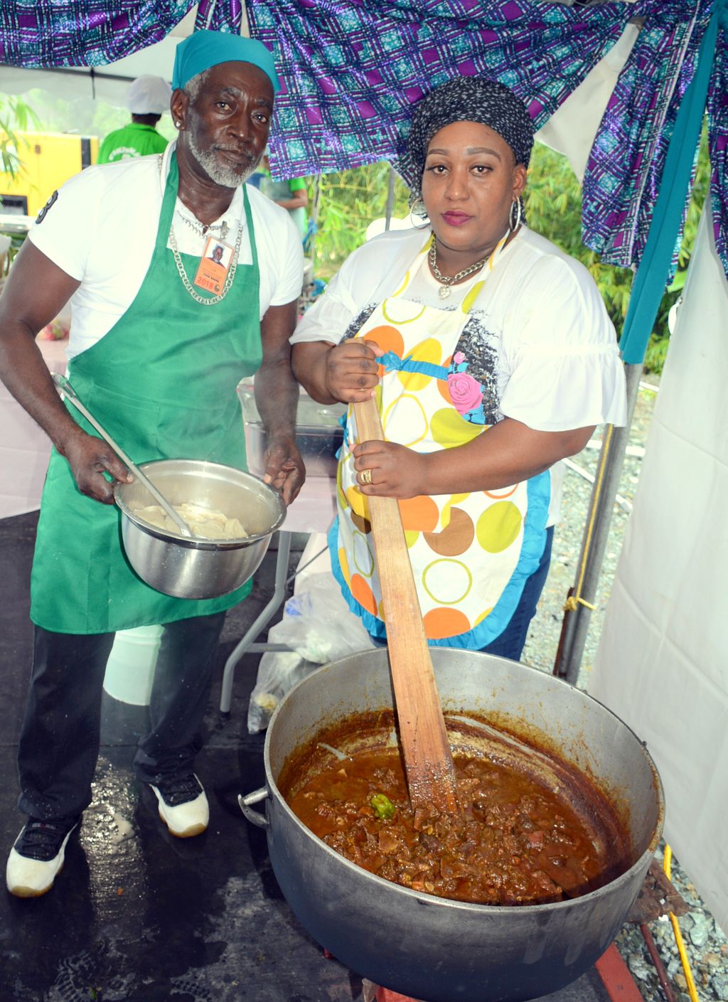 Rain didn't Stop The Blue Food Festival - Trinidad Guardian