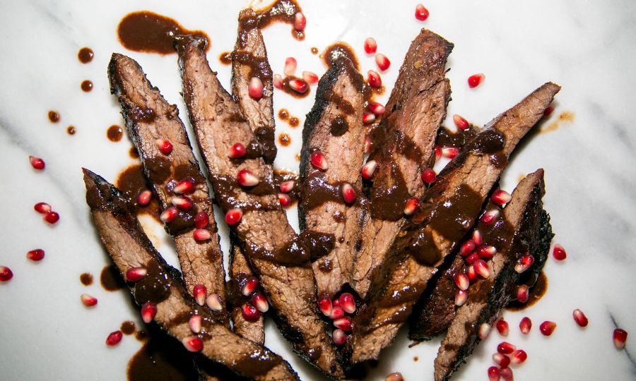 Pomegranate Flank Steak - Trinidad Guardian