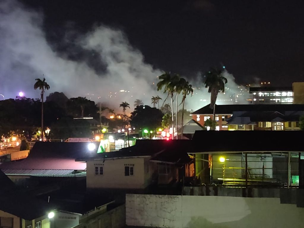 Fire at Port-of-Spain General Hospital - Trinidad Guardian