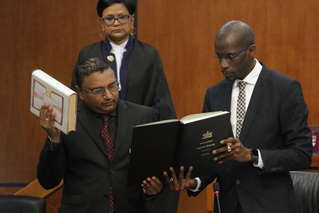 Mahabir sworn in as UNC senator - Trinidad Guardian