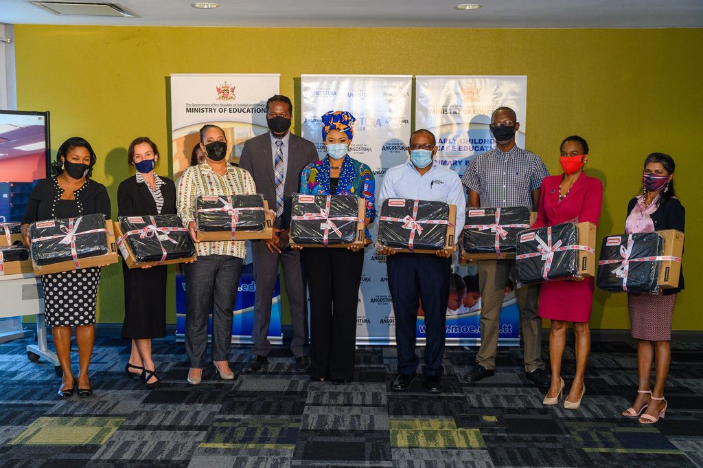 Angostura donates devices to POS, Laventille schools - Trinidad Guardian