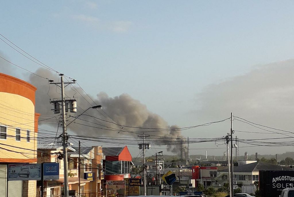 Explosion at Pointe-a-Pierre refinery - Trinidad Guardian