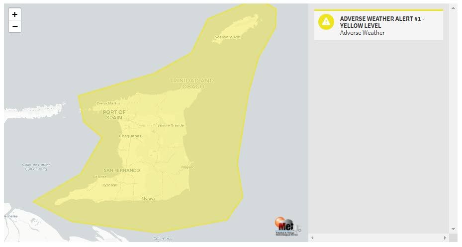 Adverse Weather Alert Issued For T&T - Trinidad Guardian