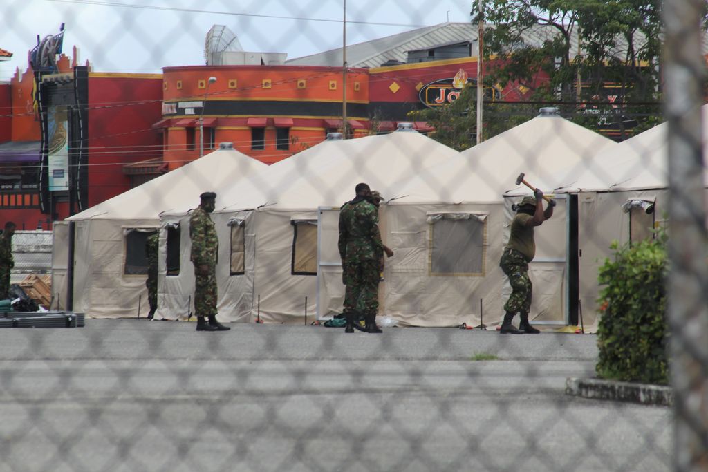 Second US-donated field hospital erected at Jean Pierre Complex ...
