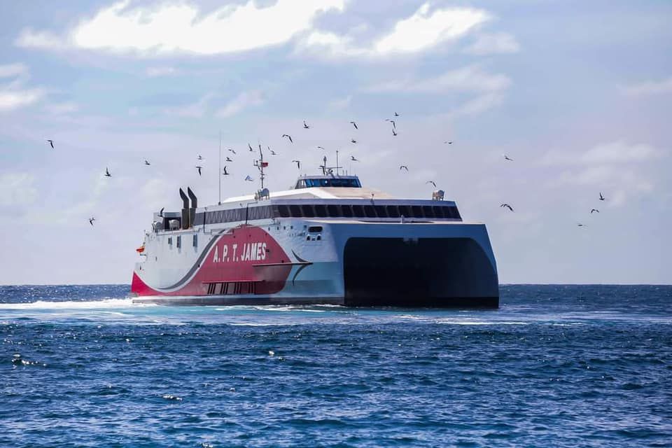 APT James sails on seabridge instead of Galleons Passage on Wednesday ...