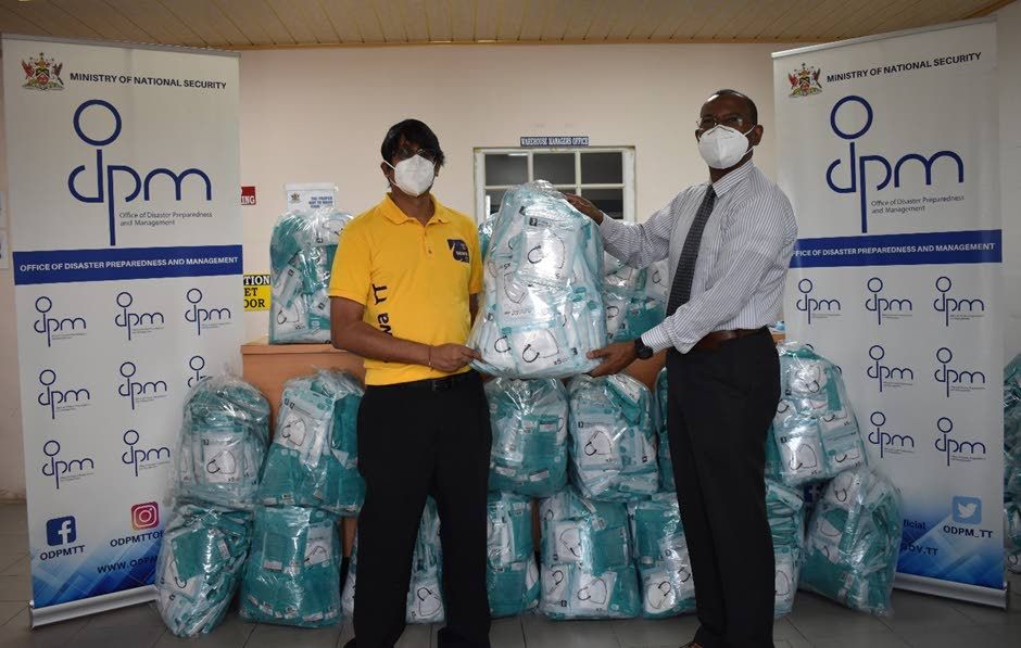 SEWA TT donates 50,000 KN95 masks to ODPM - Trinidad Guardian