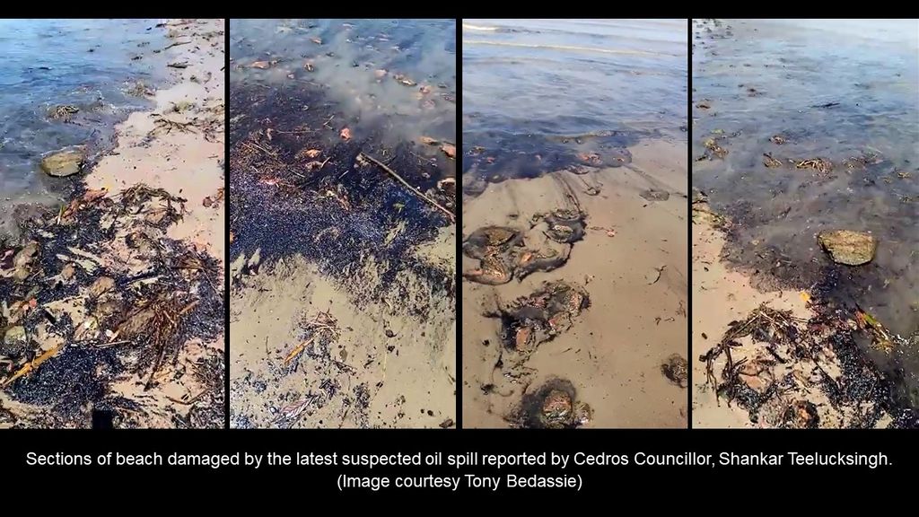 Oil spill seen in Cedros - Trinidad Guardian