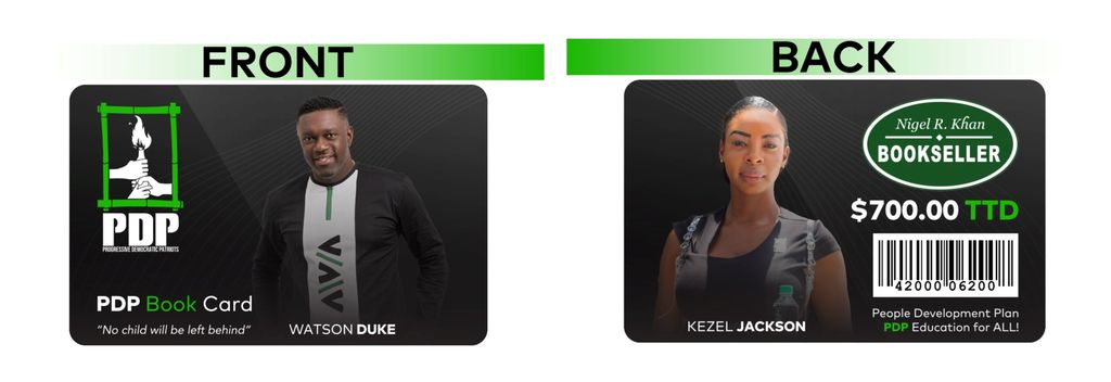 PDP launches its Black Card series with the Duke 'Book Card' - Trinidad ...