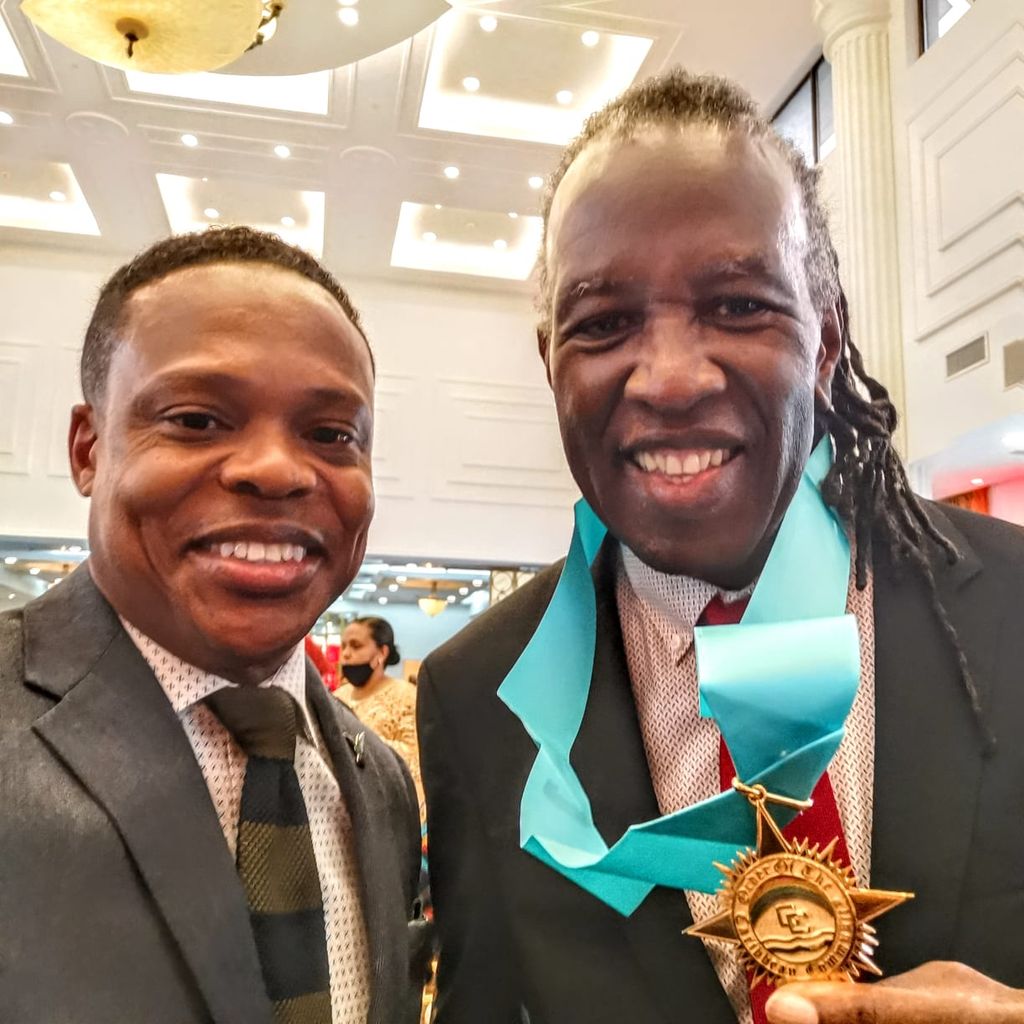 Rudder receives his Order of Caricom award - Trinidad Guardian