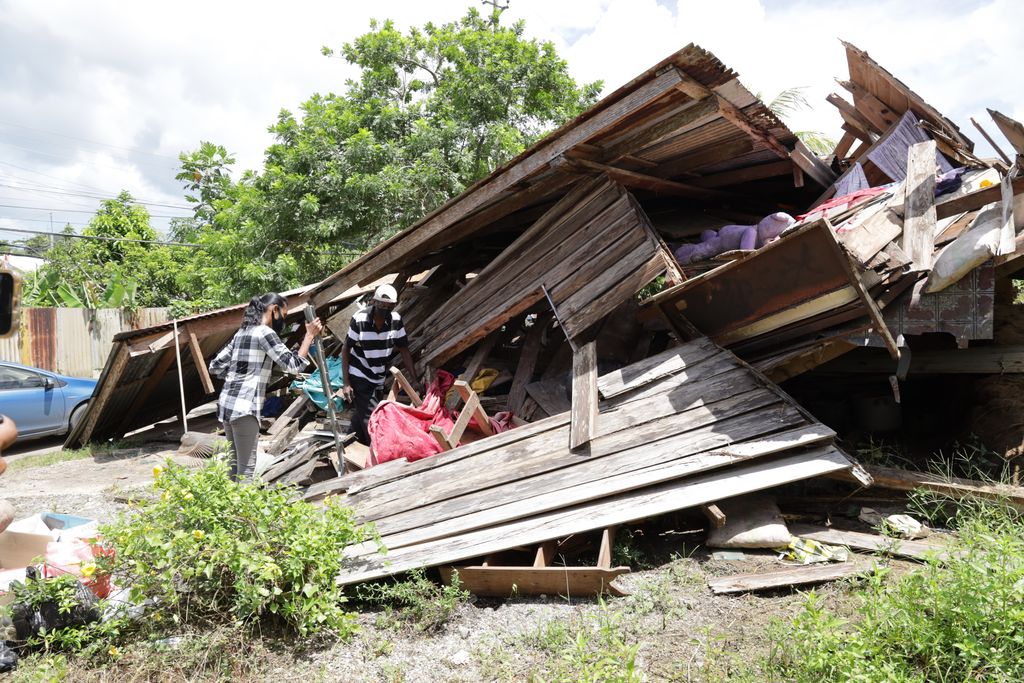 Claxton Bay man begs for help after truck damages home - Trinidad Guardian