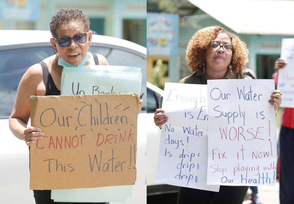 Water protest in Public Utilities Minister’s constituency - Trinidad ...