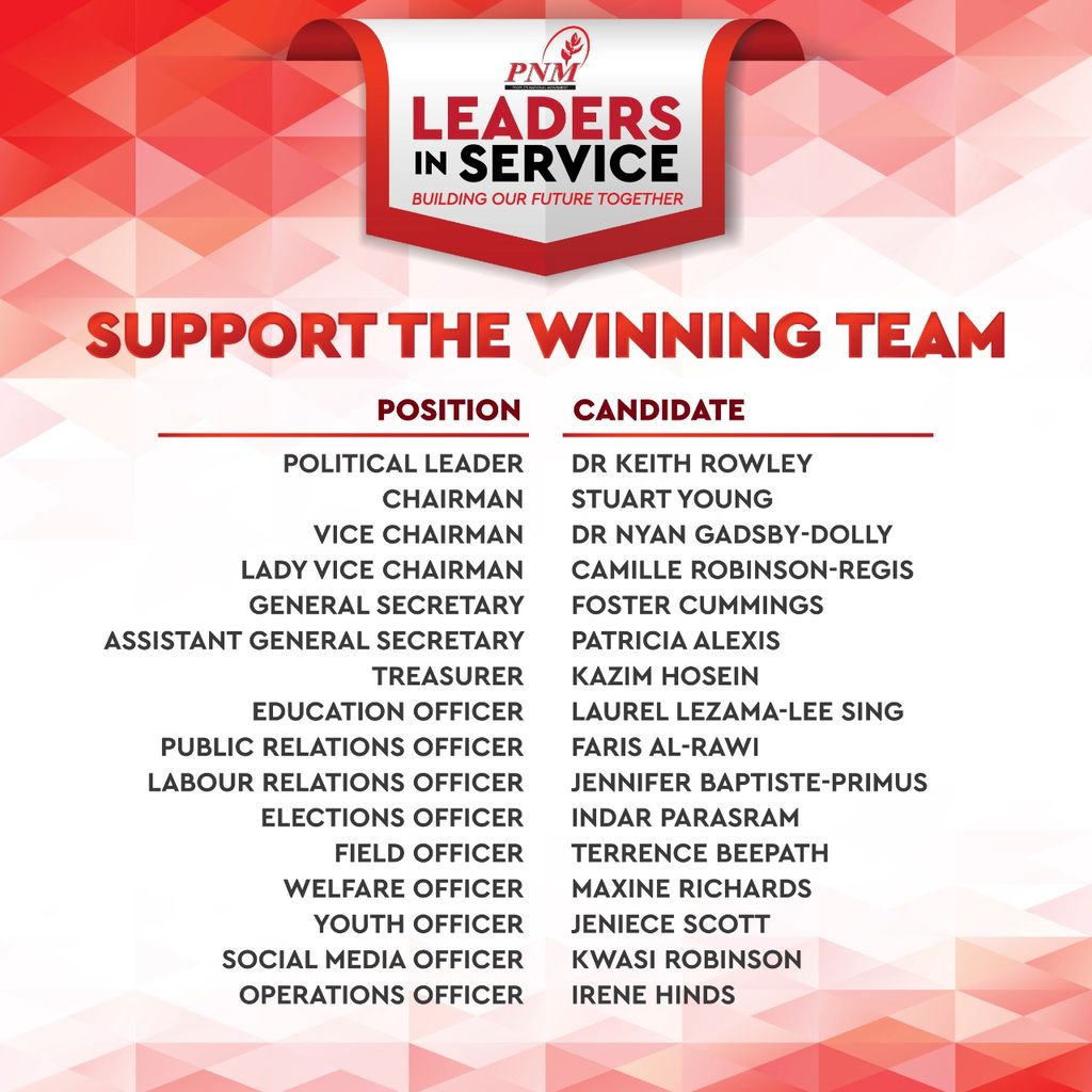 PNM's Leaders in Service team launches tonight - Trinidad Guardian