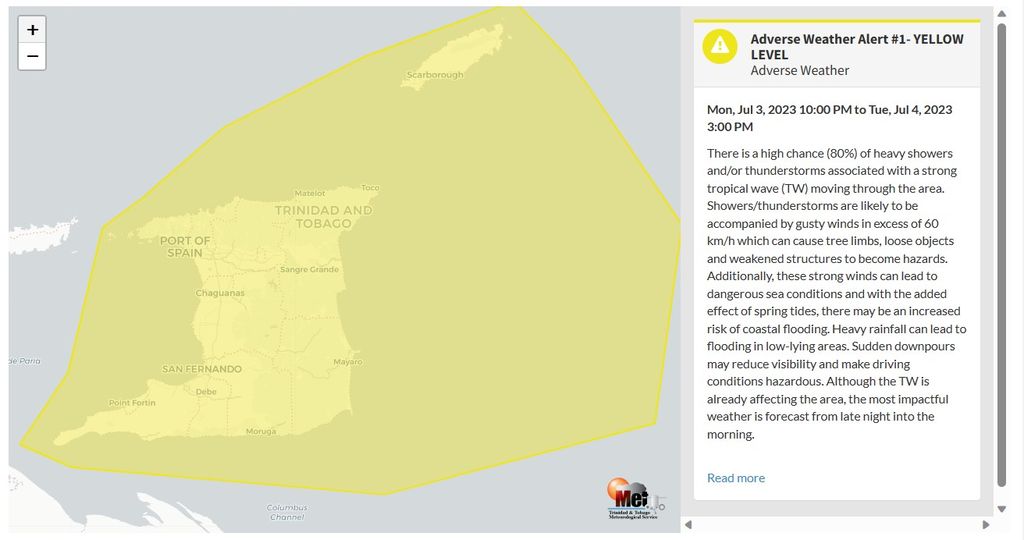 Strong Tropical Wave To Affect T&T - Adverse Weather Alert Issued ...