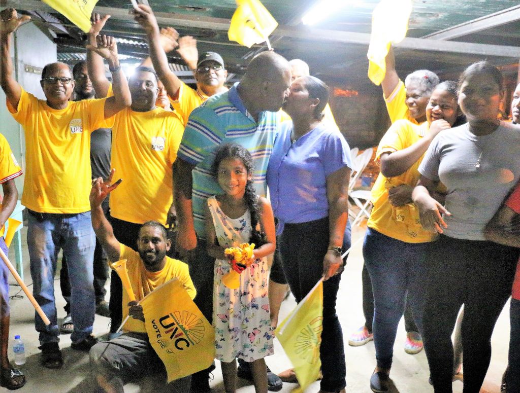 UNC supporters, candidates party after election victory - Trinidad Guardian