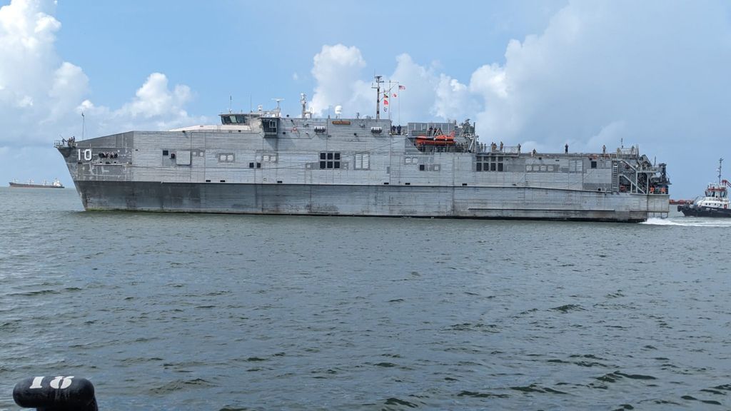 US Navy vessel USNS Burlington arrives in T&T - Trinidad Guardian