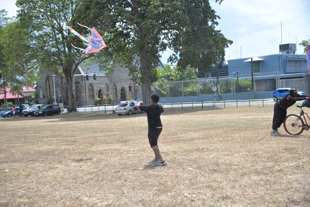 Children keep kite flying tradition alive at QPS - Trinidad Guardian