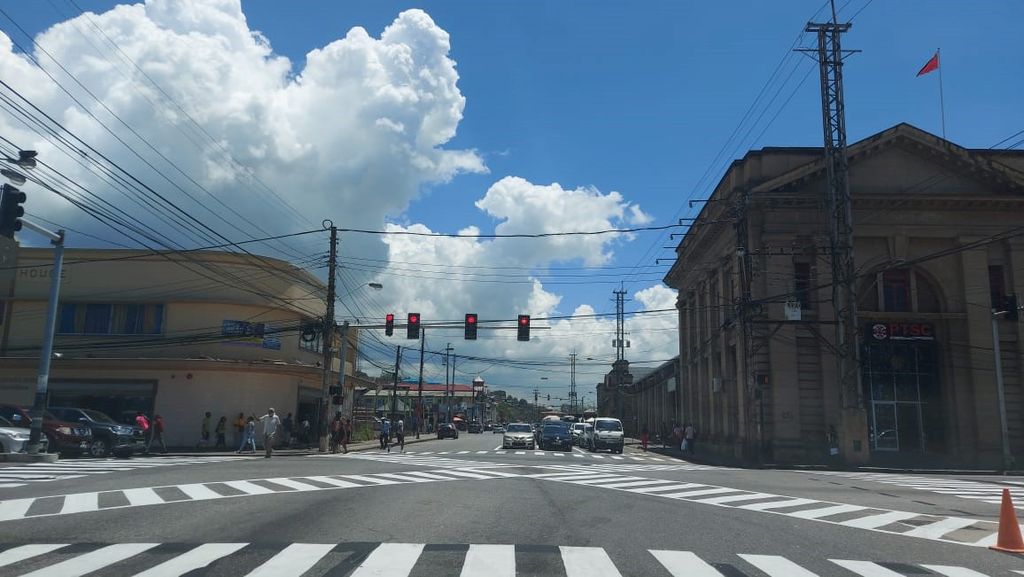 Updated pedestrian crossing at City Gate - Trinidad Guardian