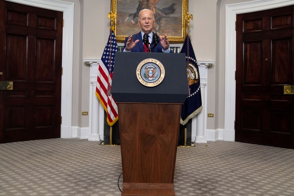 Biden says ‘order must prevail’ during campus protests over the war in ...