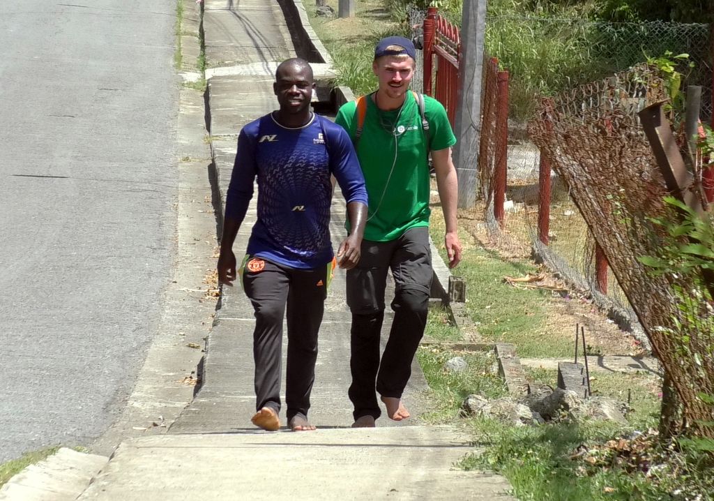 German backpacker treks cross Tobago to help Lupus patients - Trinidad ...