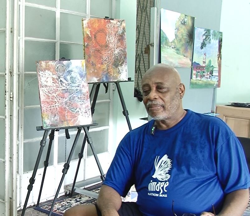 Blind artist uses art to shine a light on vision care - Trinidad Guardian