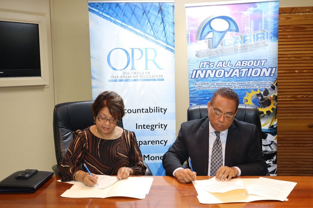 CARIRI and OPR sign MOU - Trinidad Guardian