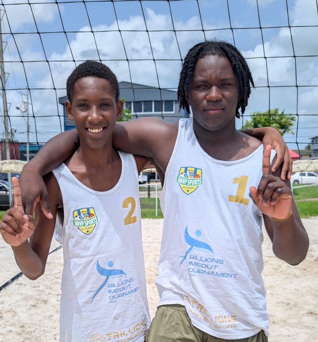Jankey, Burkett cop CAZOVA U-18 beach vball title - Trinidad Guardian