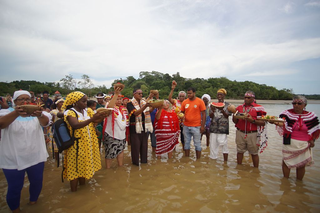 Water ceremony kicks off First Peoples festival - Trinidad Guardian